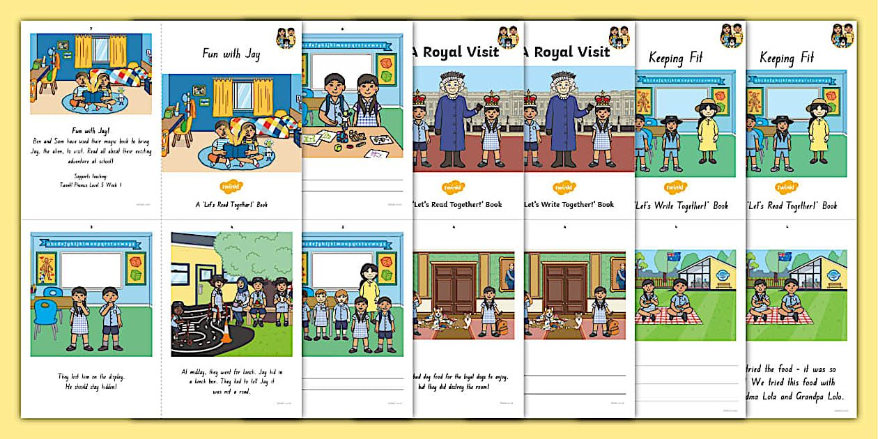 Twinkl Phonics Mini Books - Level 5 Weeks 1-10 - Twinkl