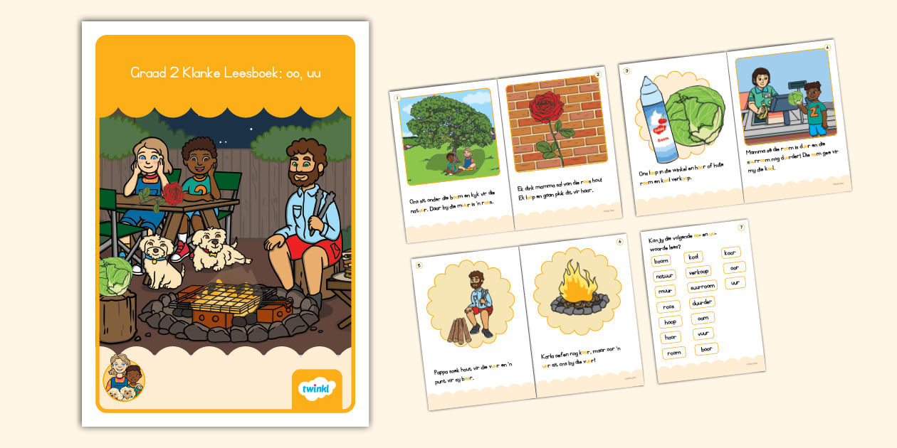 FREE! - Graad 2 Klanke Leesboek oo, uu (Teacher-Made)
