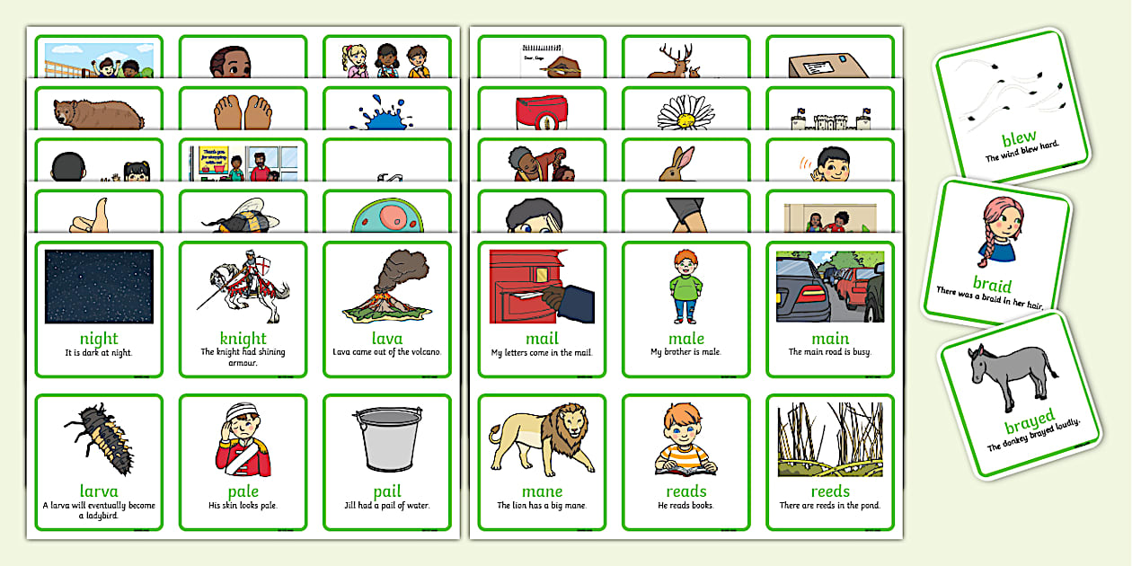 Grade 3 Phonics: Homophones Matching Cards (teacher made)