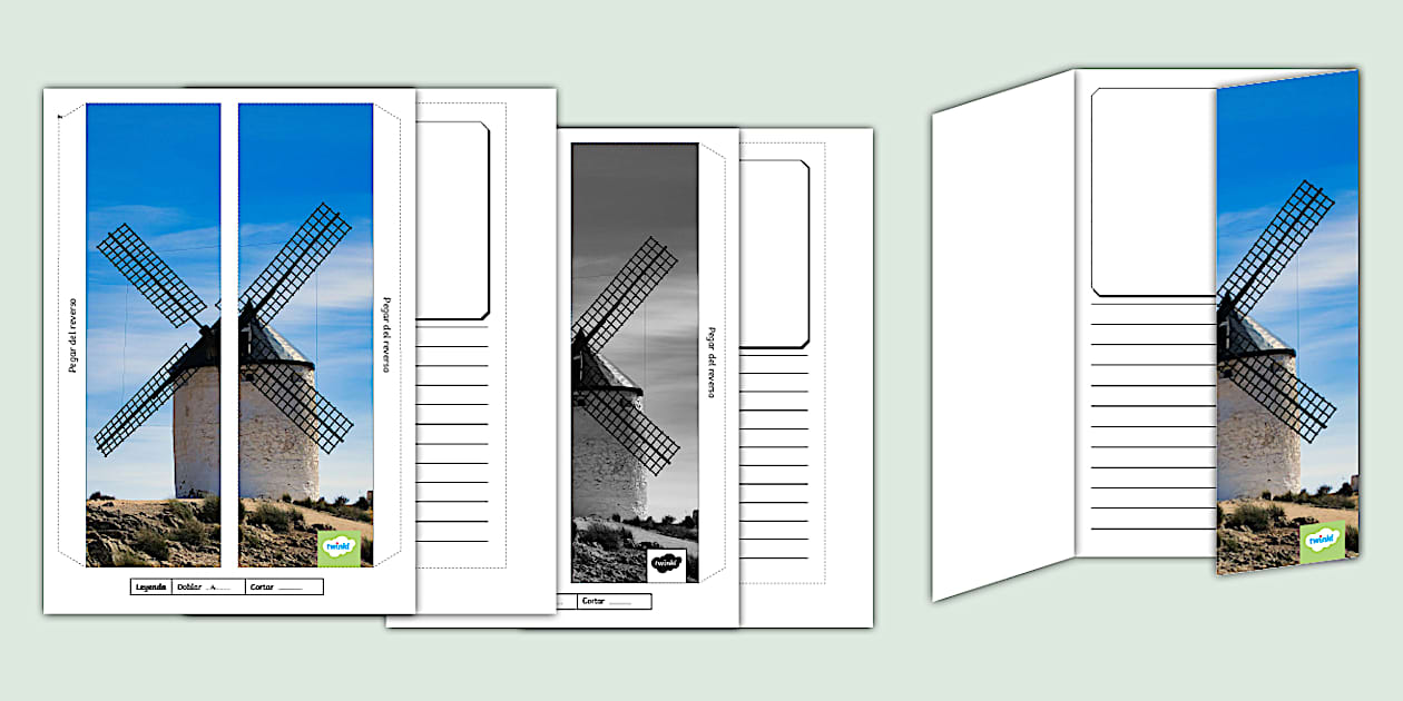 Foldable de escritura: El Quijote