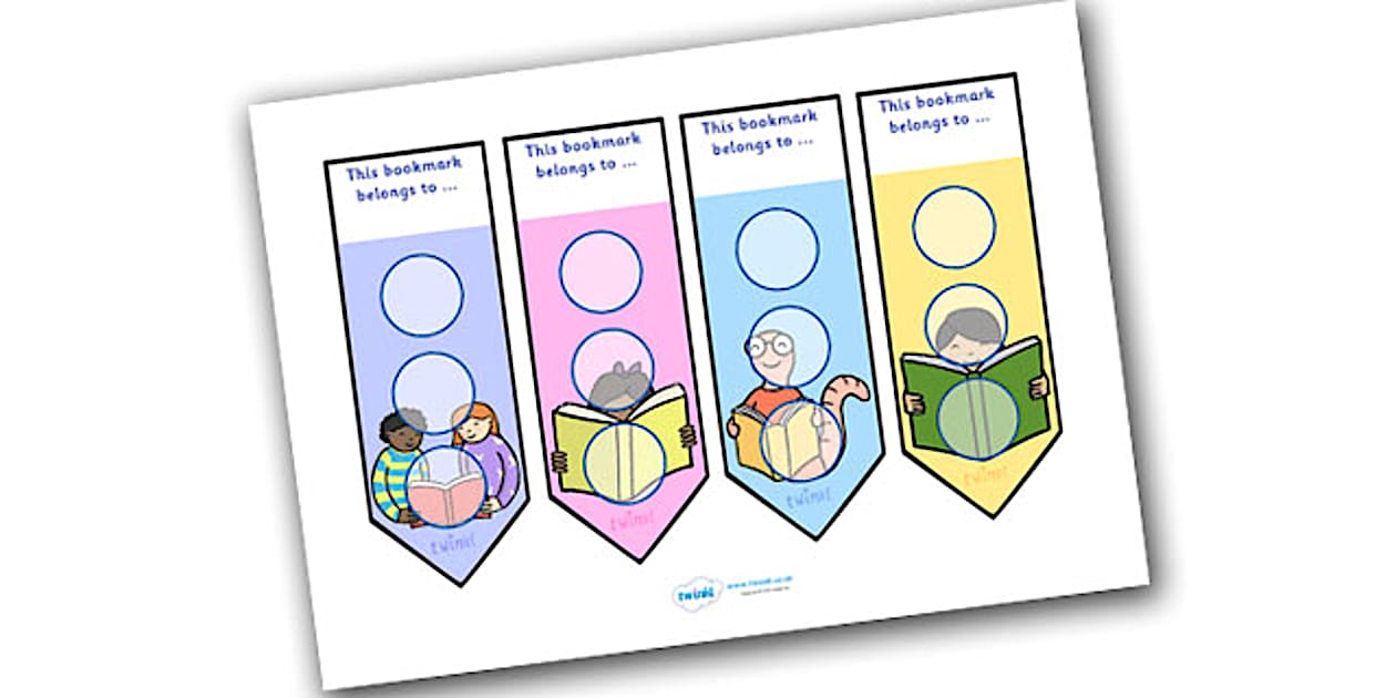 Literacy Themed Sticker Reward Bookmarks 30mm - Twinkl