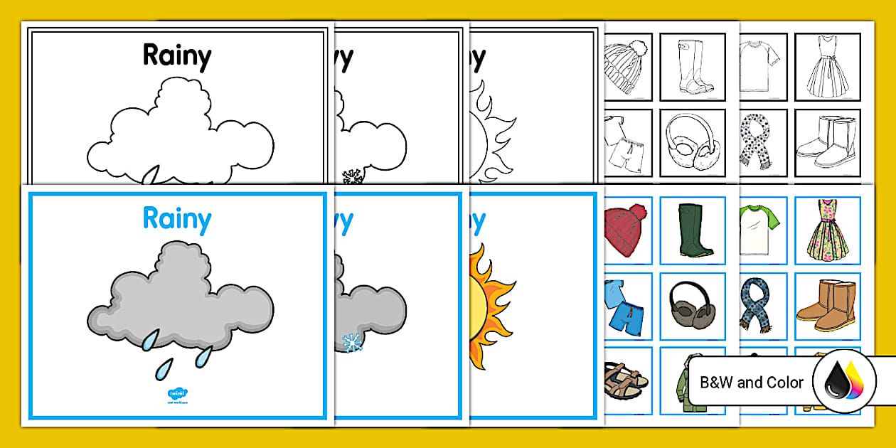 Weather and Clothes Sorting Activity for Kids | Twinkl USA