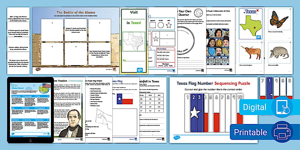 FREE Texas Teaching Resources Taster Pack (Teacher-Made)