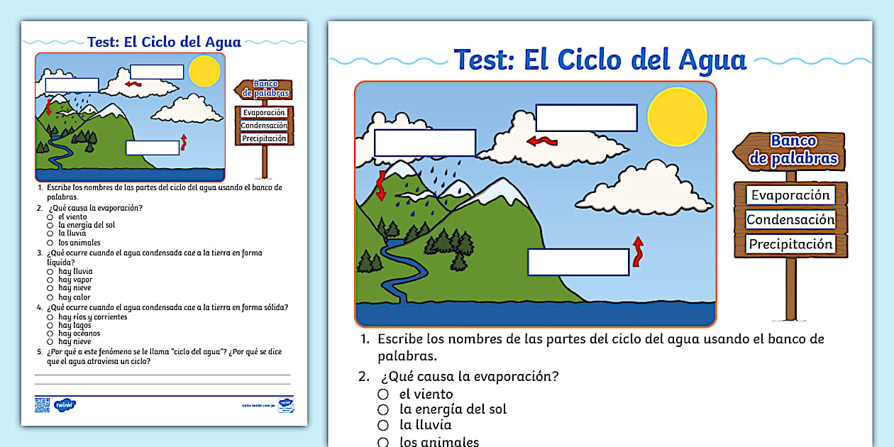 Test: Ciclo del agua