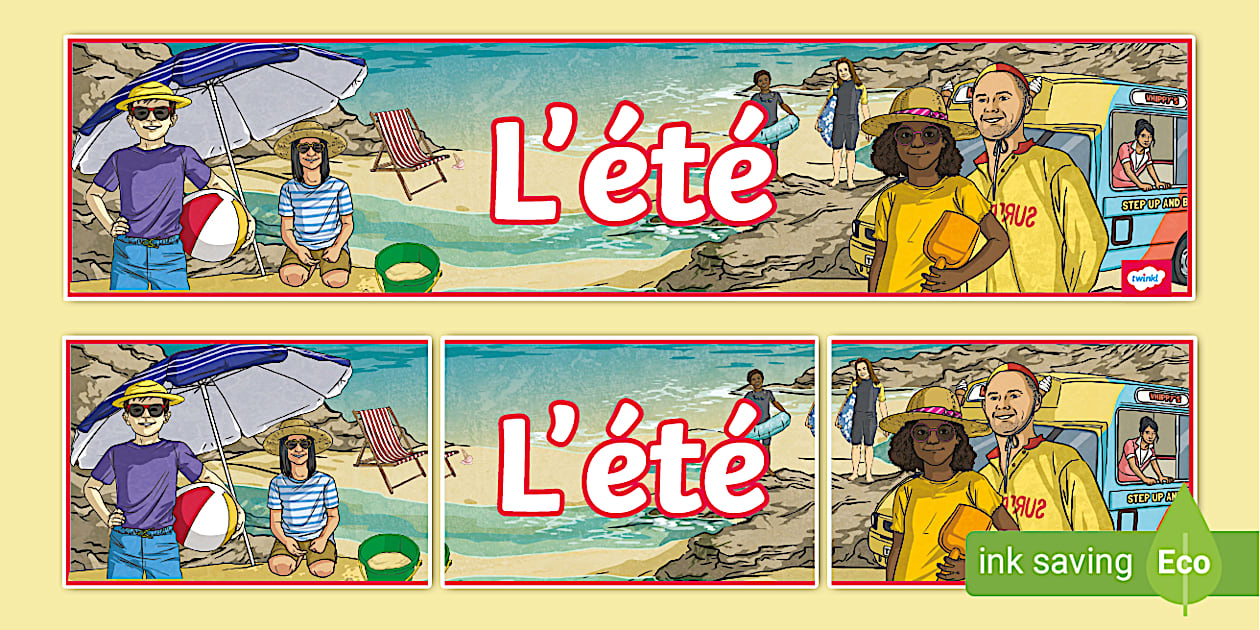 👉 French Summer Display Banner - Languages - French - KS2 - Twinkl