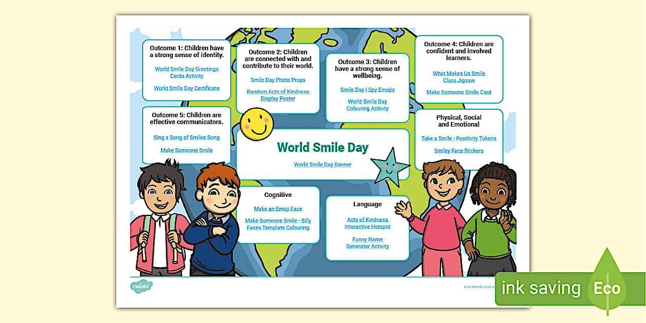 World Smile Day Topic Planner (Teacher-Made) - Twinkl