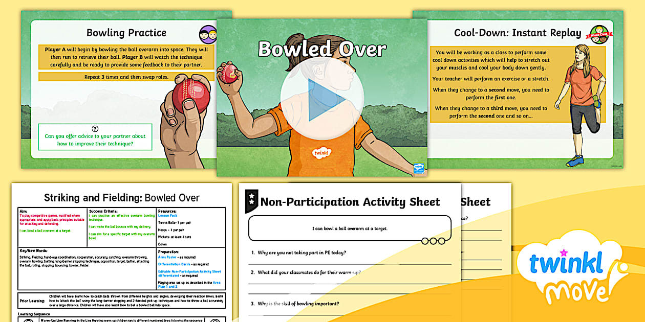 Bowling Lesson | Year 6 Striking and Fielding | Twinkl PE