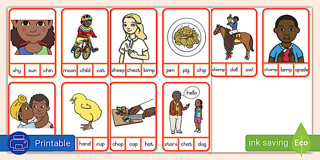 Grade 1 Phonics: ch- sound peg card activity (teacher made)