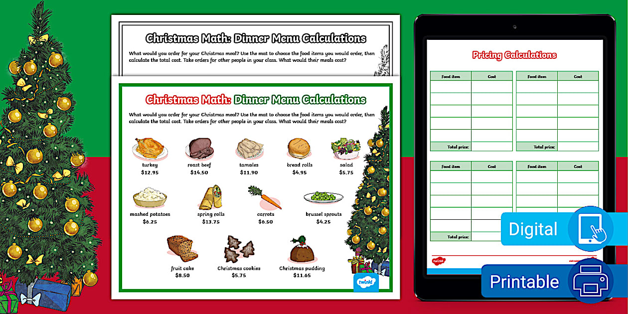 4th Grade Christmas Crafts | Twinkl Christmas Math Resources