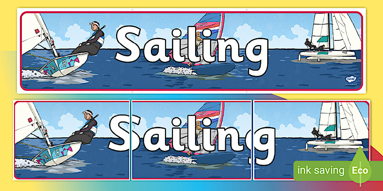 Rio 2016 olympics Sailing Display Banner (teacher made)
