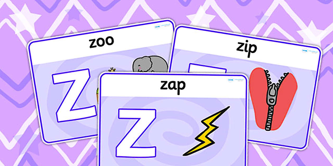 Initial z Sound Modelling Dough Mats - Twinkl