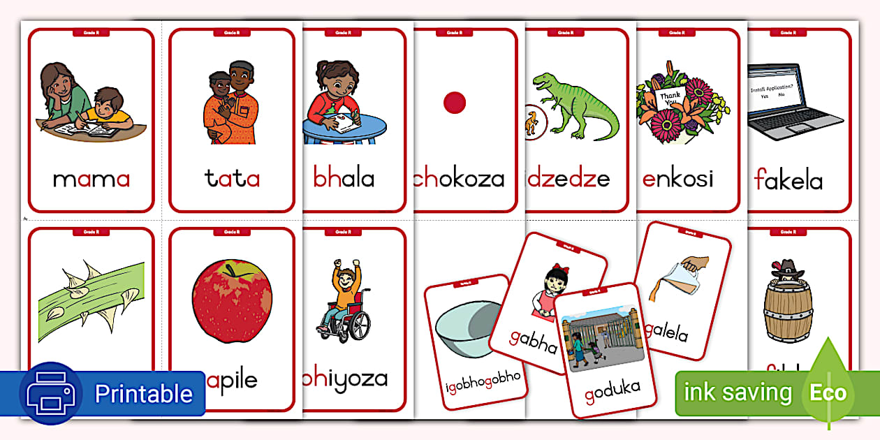 Izandi - Phonics isiXhosa Flashcards (teacher made) - Twinkl