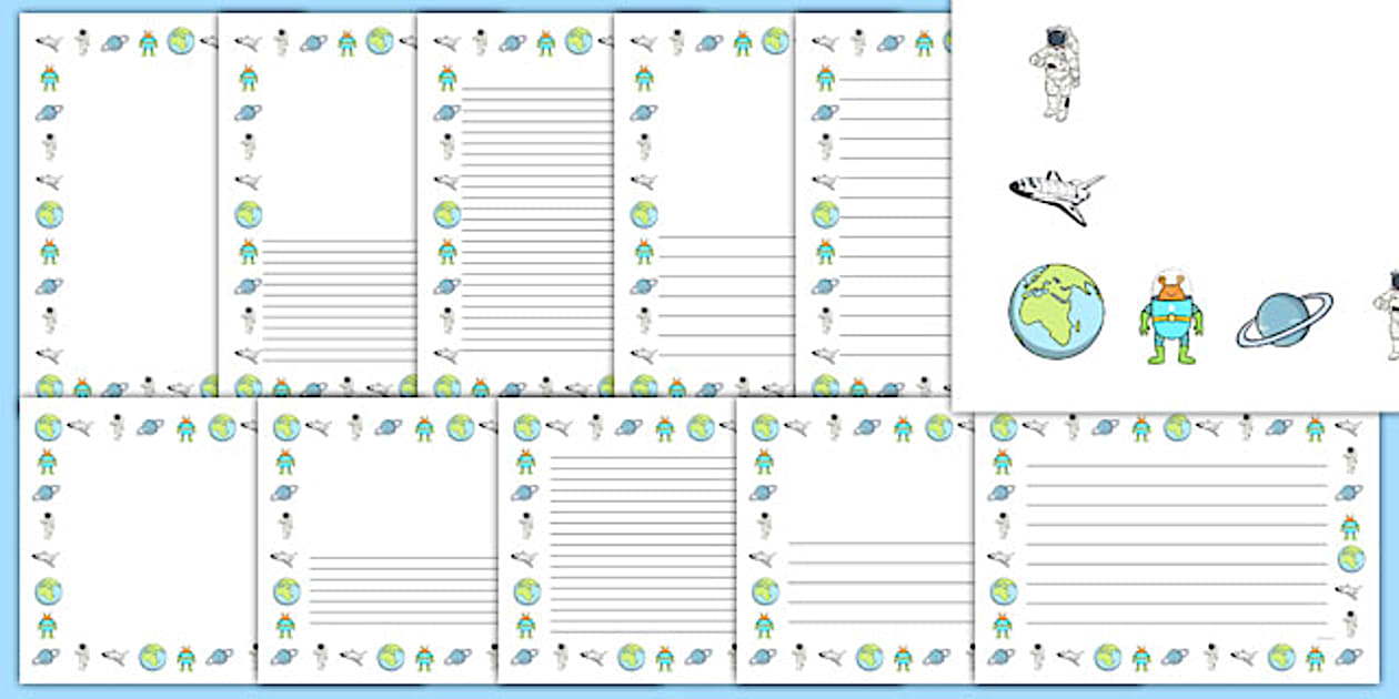 Space-Themed Border Page Pack - Twinkl Resources - Twinkl