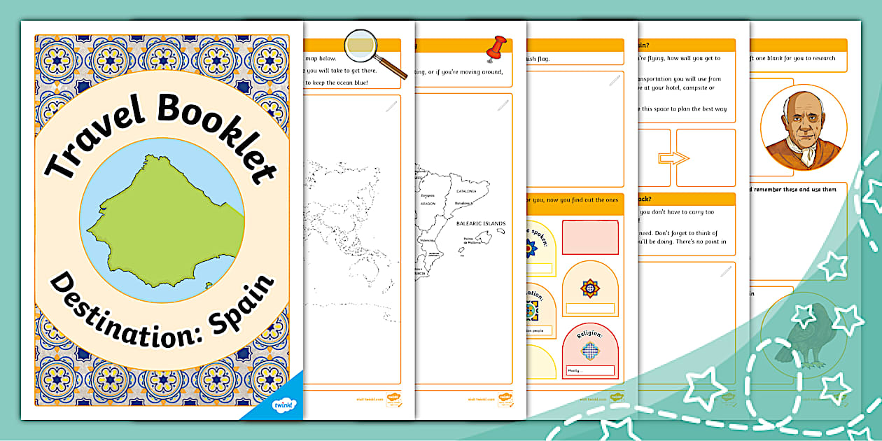 Travel Booklet - Destination Spain (Teacher-Made) - Twinkl