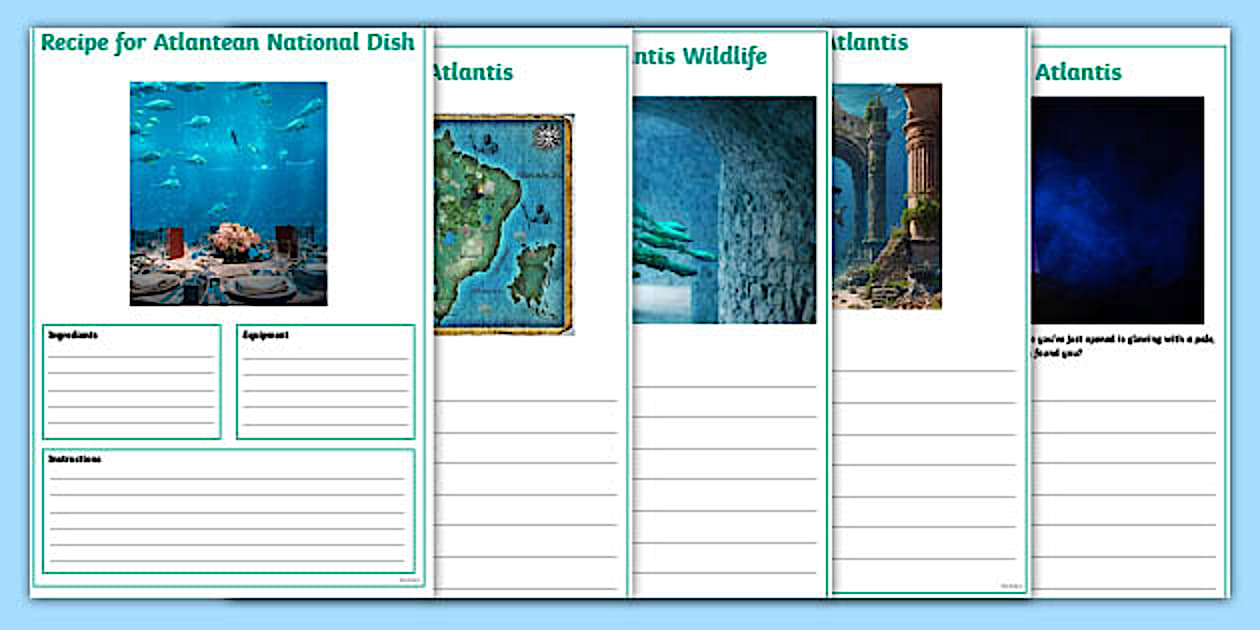 Atlantis Creative Writing Prompts (teacher made) - Twinkl