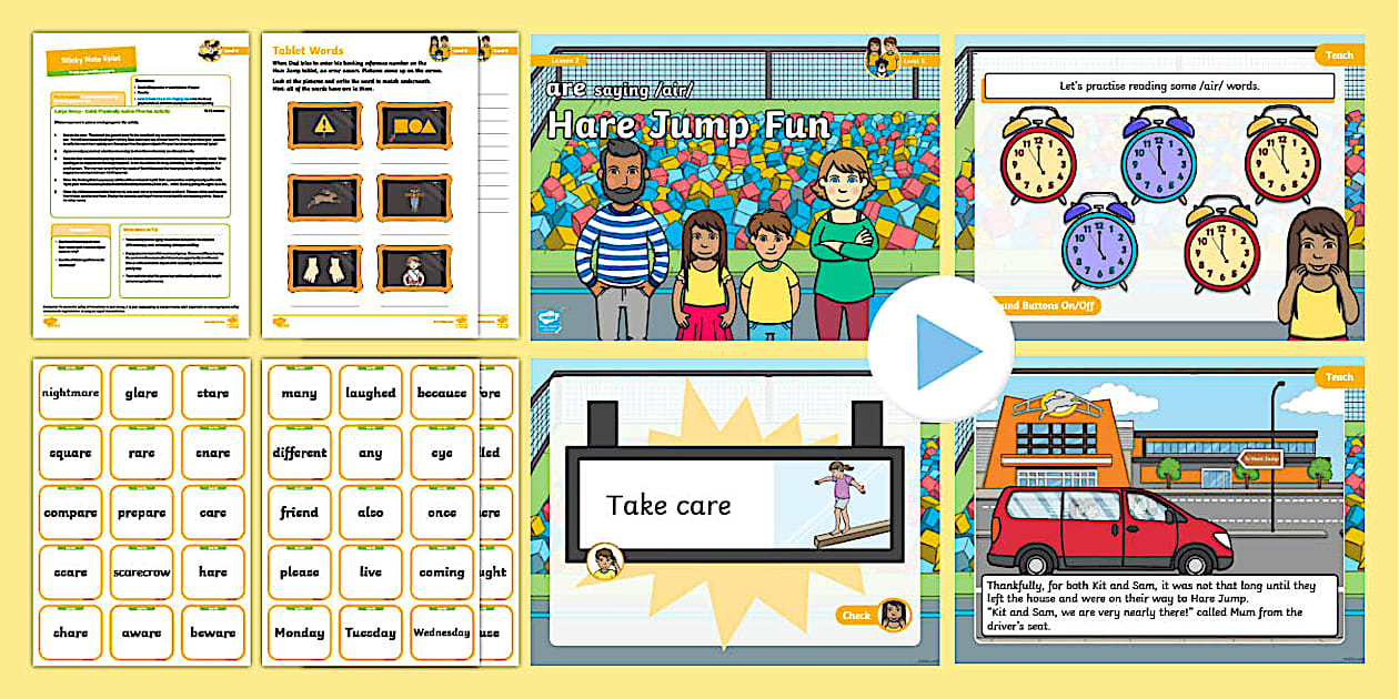‘are’ saying /air/ Lesson Plan - Level / Phase 5 Week 27 Lesson 2 Twinkl