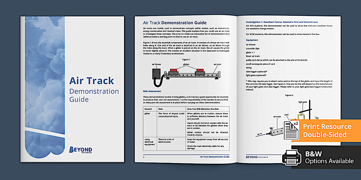 Air Track Demonstration Guide | KS3/4 Physics (teacher made)