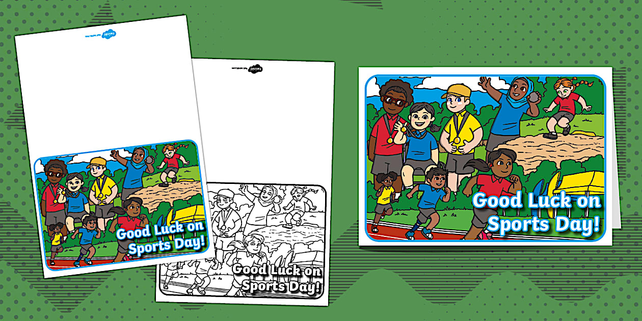 Sports Day Greeting Card (teacher made) - Twinkl