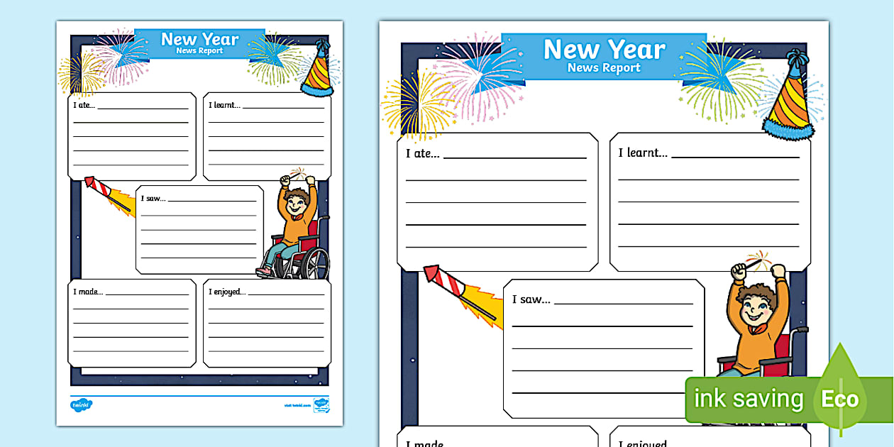 New Year News Report (Teacher-Made) - Twinkl