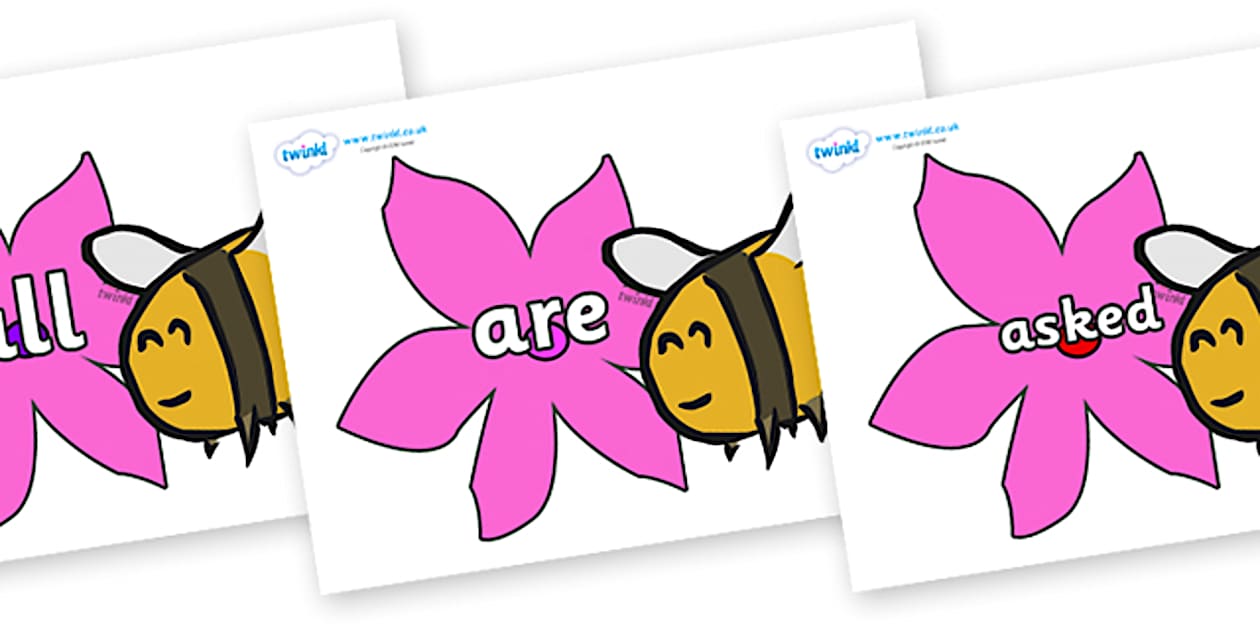 Tricky Words on Bees (teacher made) - Twinkl