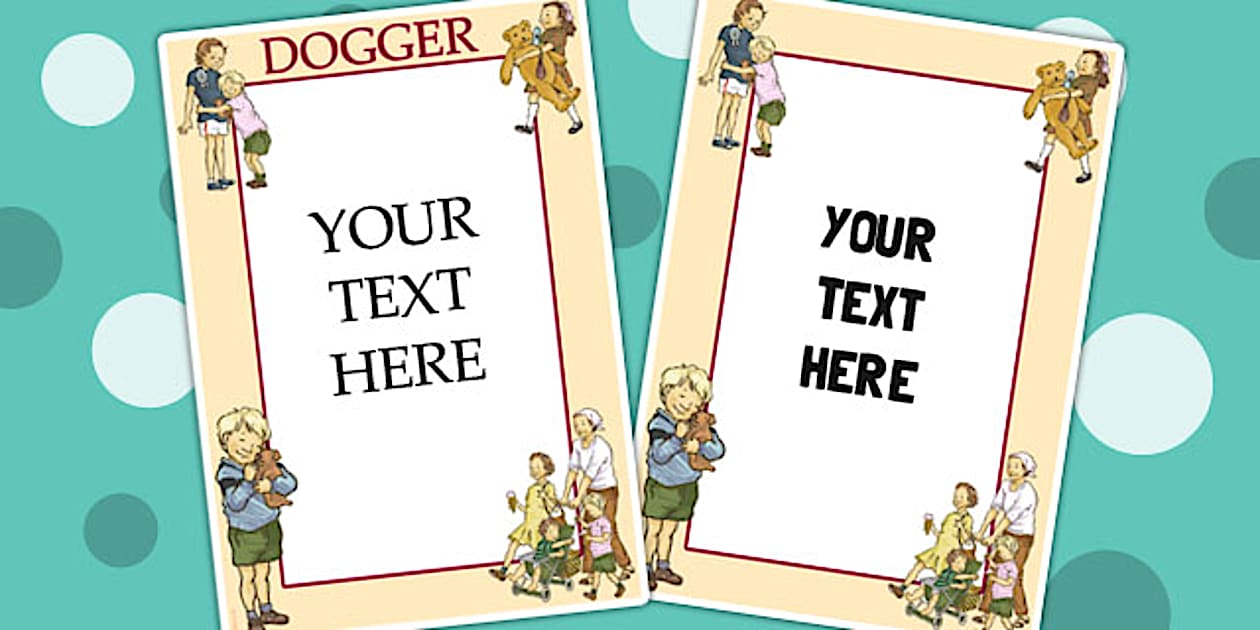 Editable Posters to Support Teaching on Dogger - Twinkl