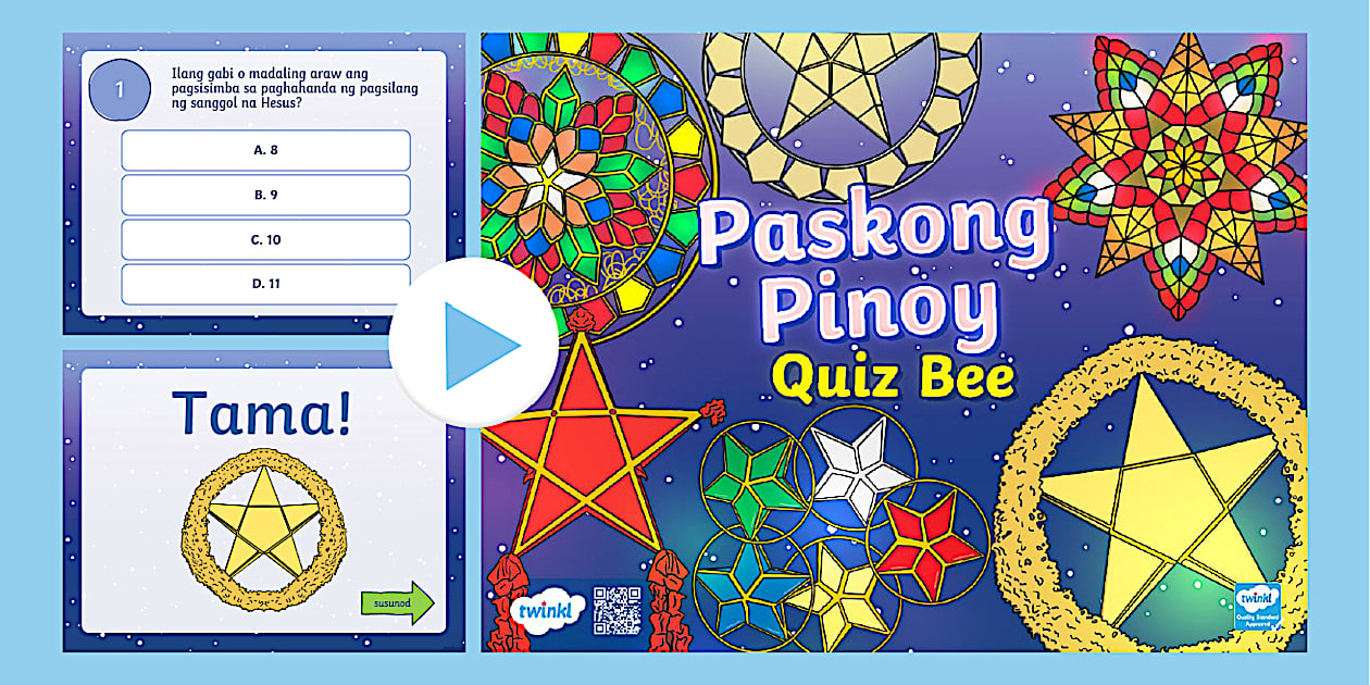 Paskong Pinoy Quiz Bee | Philippines | Twinkl (teacher made)