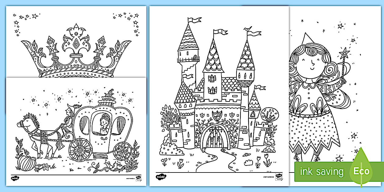 Fairy Tale Colouring Pages | Colouring Sheets | Twinkl