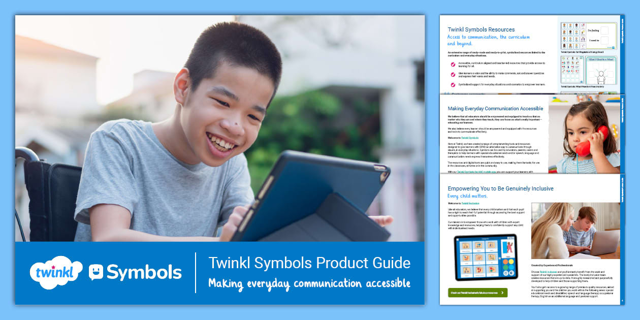 Twinkl Symbols Product Guide (Hecho por educadores) - Twinkl