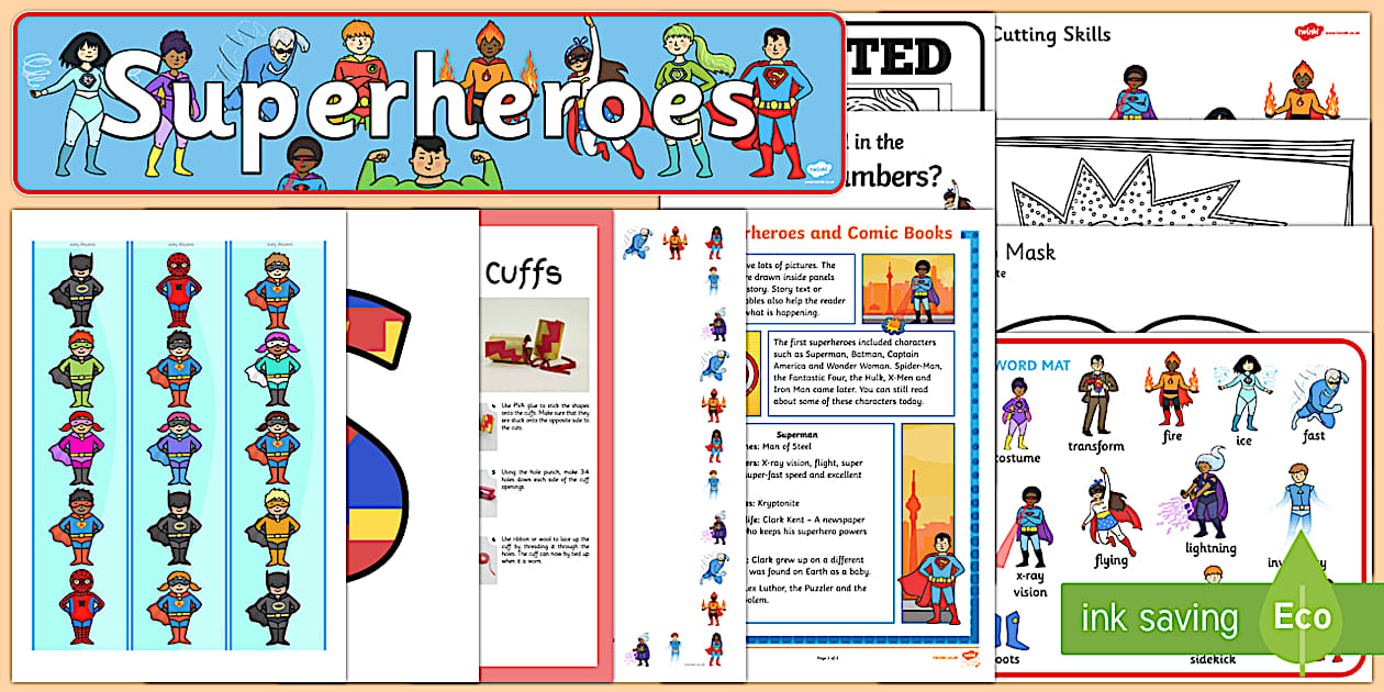 Superheroes Resource Pack (teacher made) - Twinkl