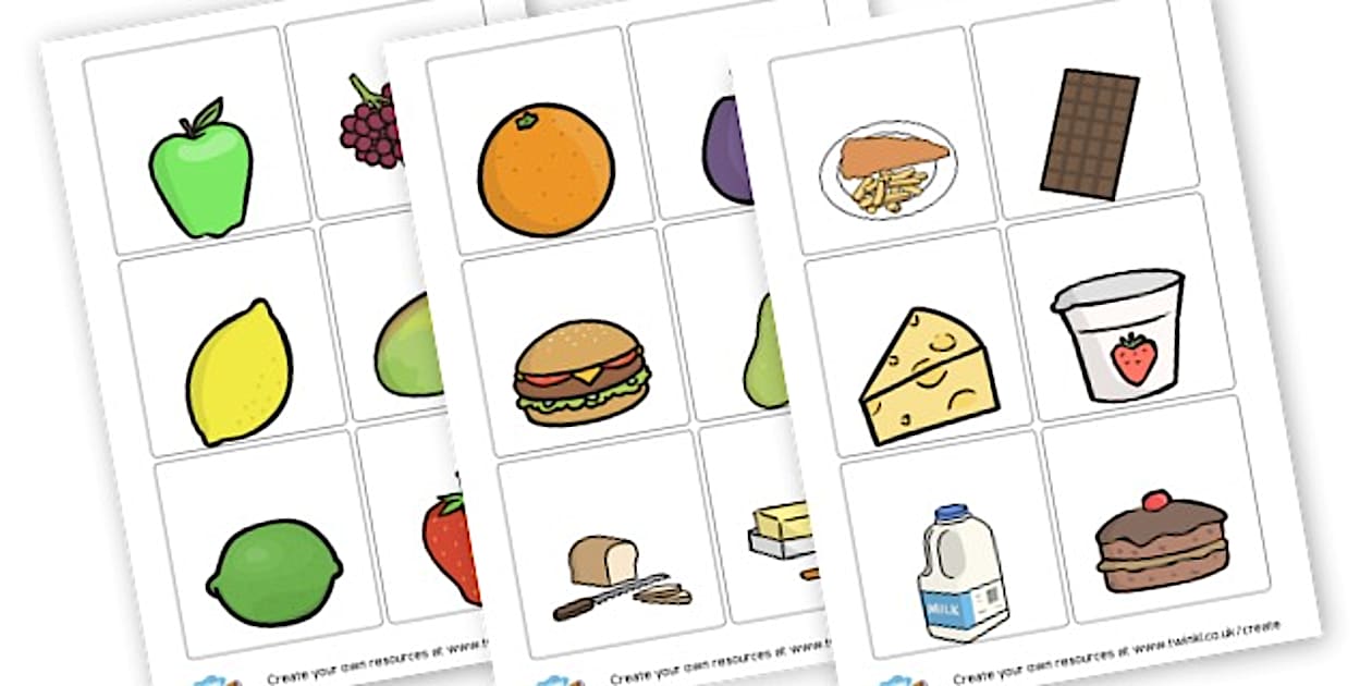 Food Themed Picture Cards (teacher made) - Twinkl
