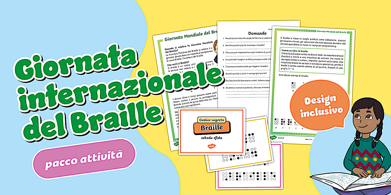 * NEW * Pacco attività sulla Giornata internazionale del Braille