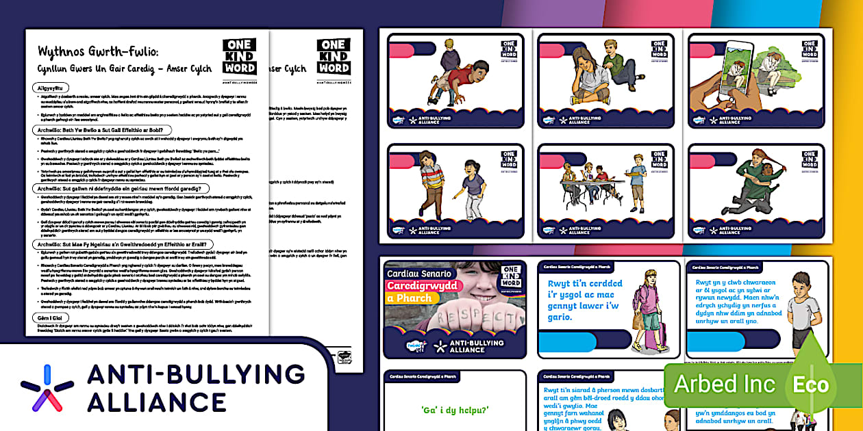 Gyda'n Gilydd Yn Erbyn Bwlio: Pecyn Gwers CC3 (teacher made)