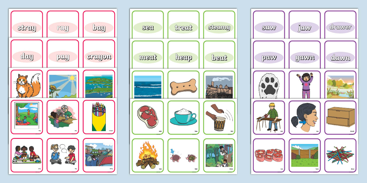 Phase 5 Word Picture Match Cards