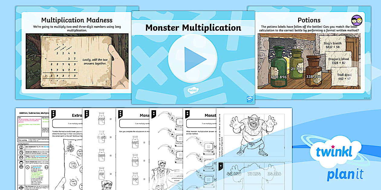 Year 6 Maths Lesson: Revision of Long Multiplication