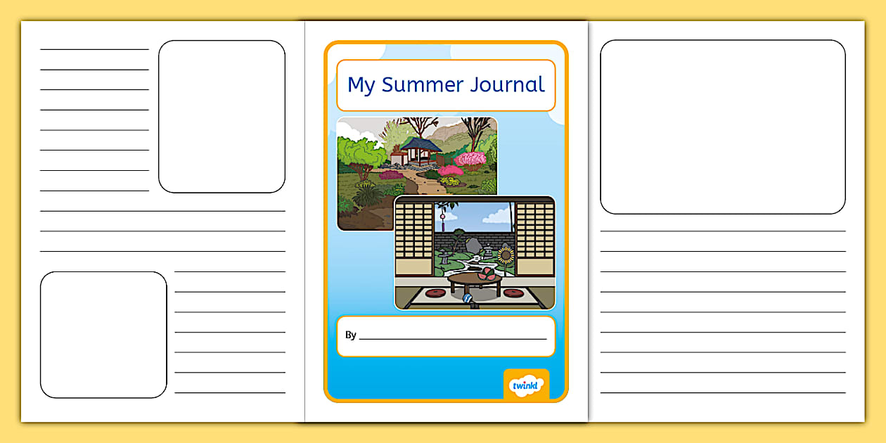 Summer Journal Writing Frame (teacher made) - Twinkl