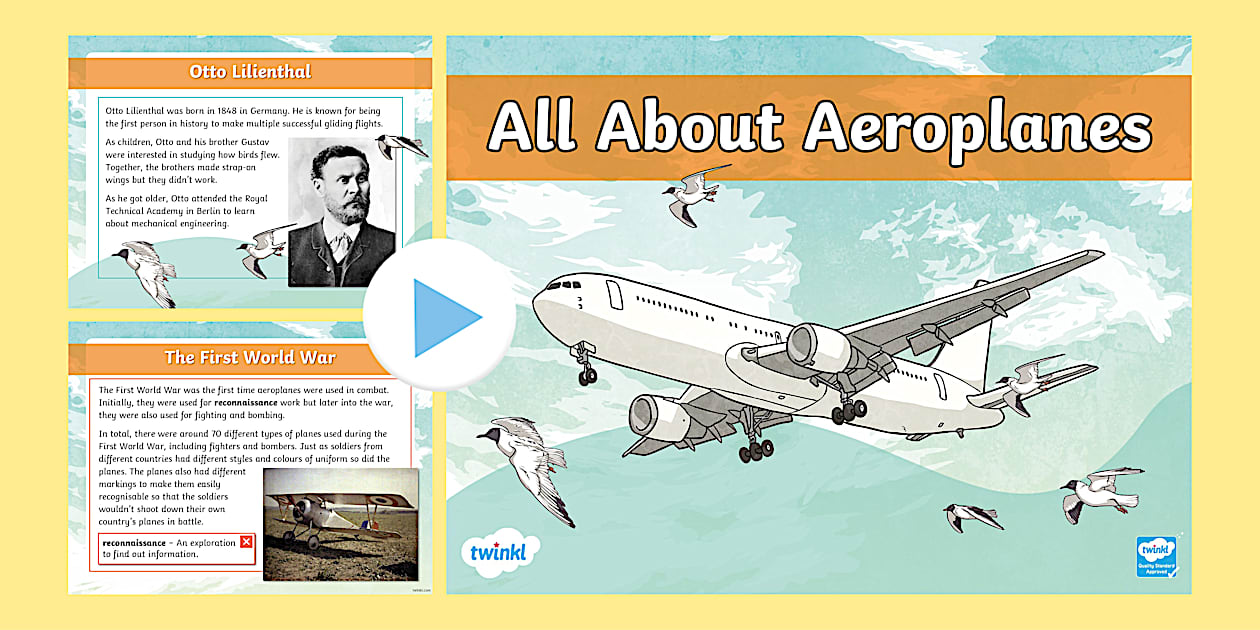 KS2 All About Aeroplanes PowerPoint (teacher made) - Twinkl