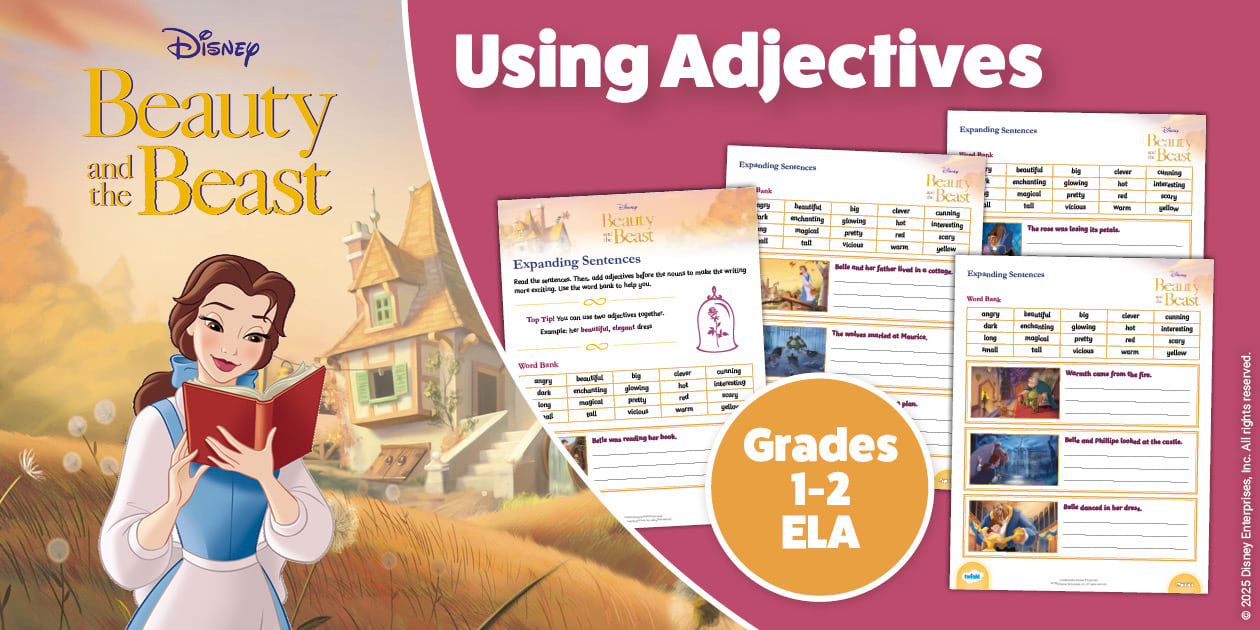 Beauty and the Beast: Using Adjectives to Expand Sentences