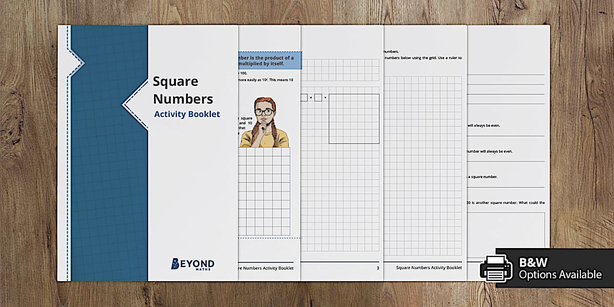 Square Numbers Activity Booklet (Teacher-Made) - Twinkl
