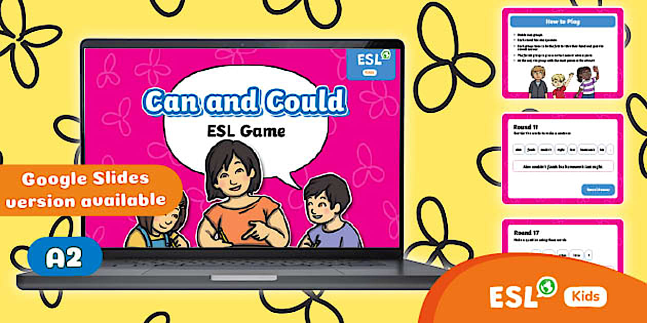 ESL Can and Could Game [Kids, A2]