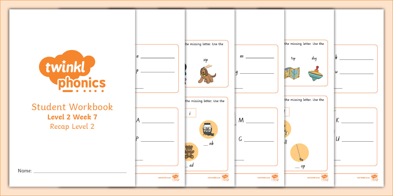 Twinkl Phonics: Level 2: Week 7 Workbook (Teacher-Made)