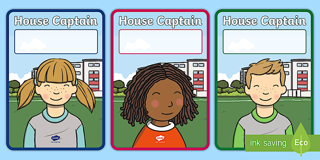 House Captain Display Sign (teacher made) - Twinkl