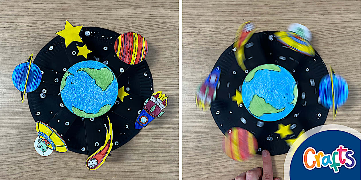 Spinning Space Adventure Craft (teacher made) - Twinkl