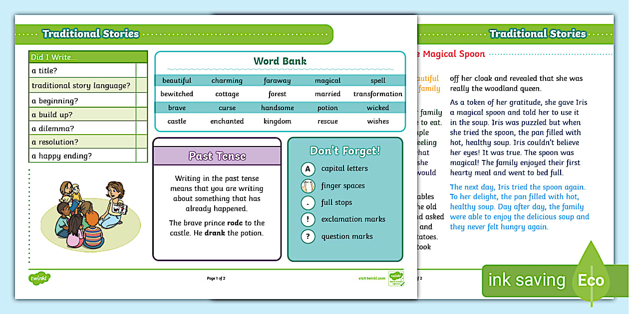 KS1 Writing: Traditional Stories Knowledge Organiser