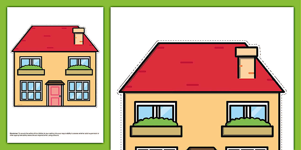 House Emoticon Cut Out