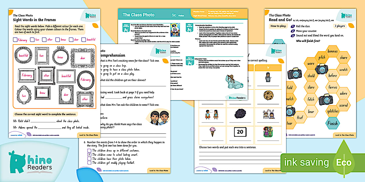 Level 5c The Class Photo Guided Reading Pack (teacher made)