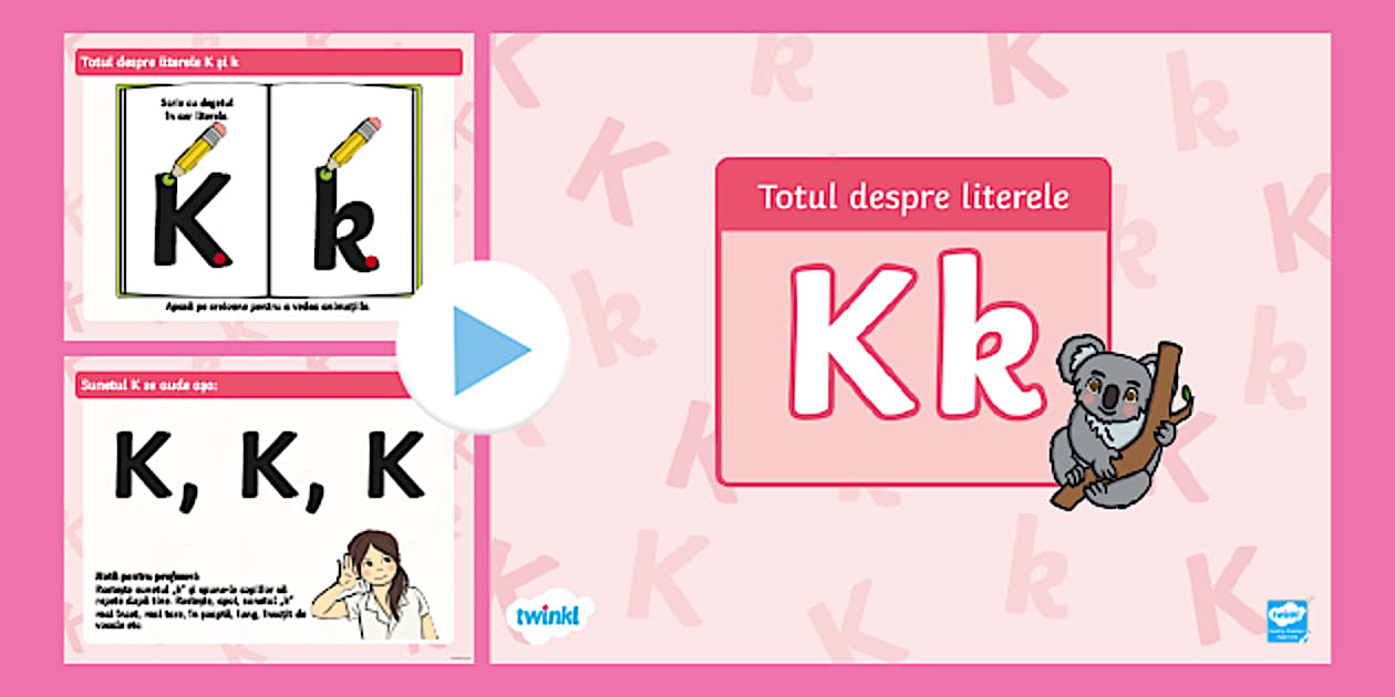 Totul despre litera K – Prezentare PowerPoint - Twinkl