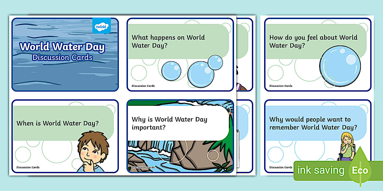 World Water Day Discussion Cards (teacher made) - Twinkl