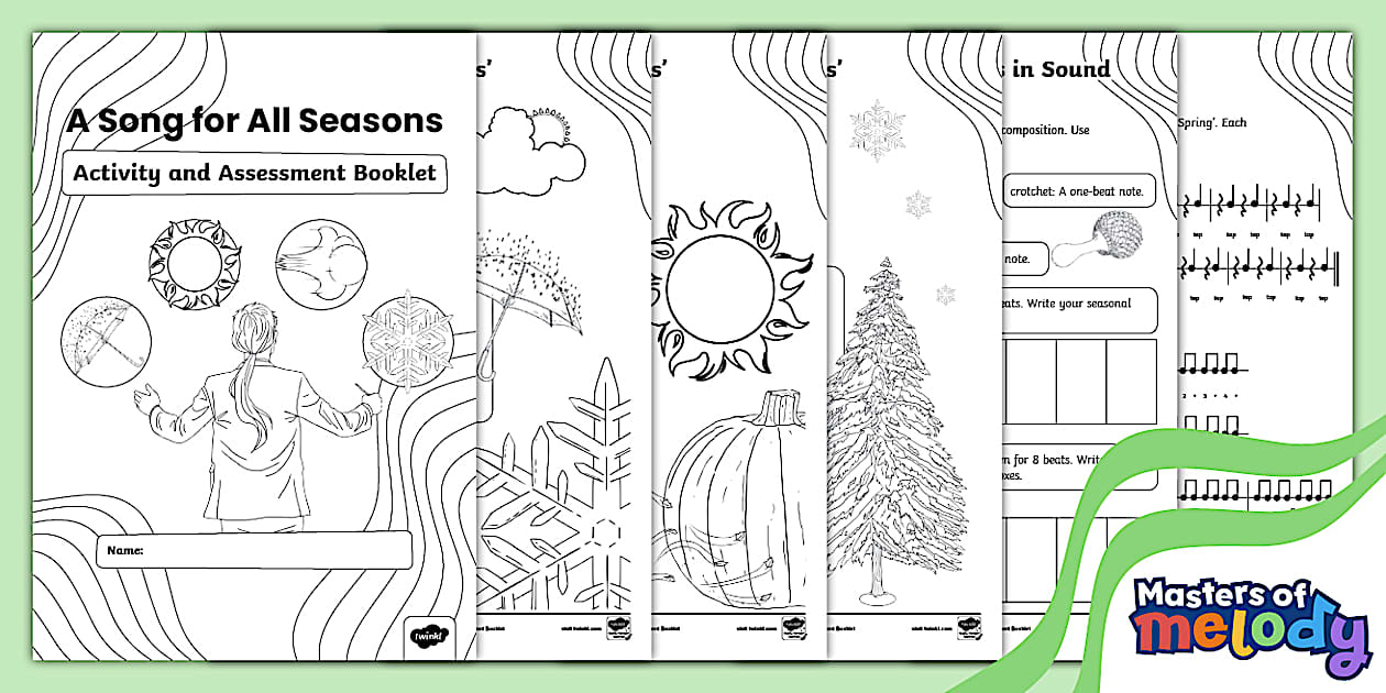 👉 A Song for All Seasons Activity and Assessment Booklet