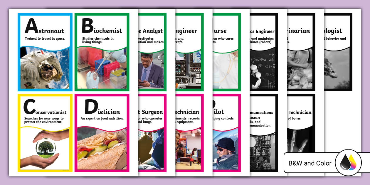 A-Z STEAM Poster Display (Teacher-Made) - Twinkl