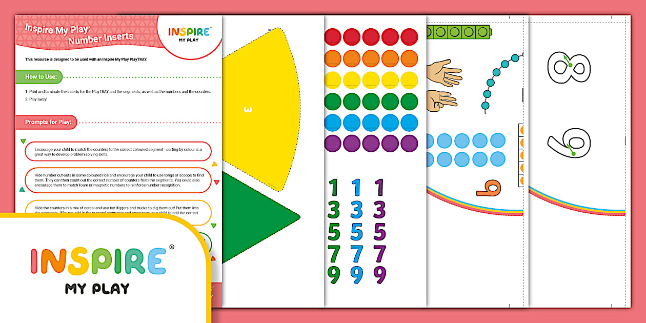 Inspire My Play: Number Inserts (Hecho por educadores)